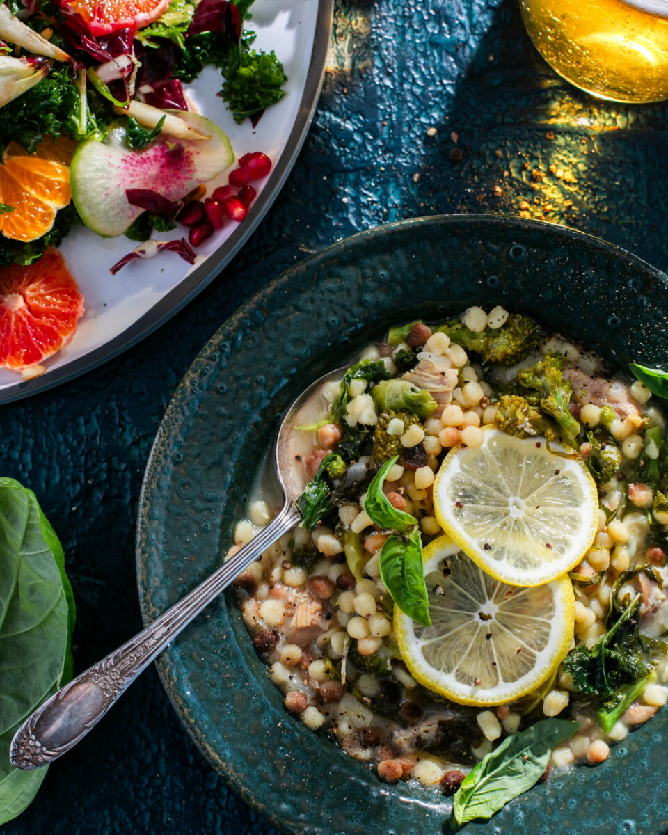 Lemon and Fregula Chicken Soup - Table Magazine