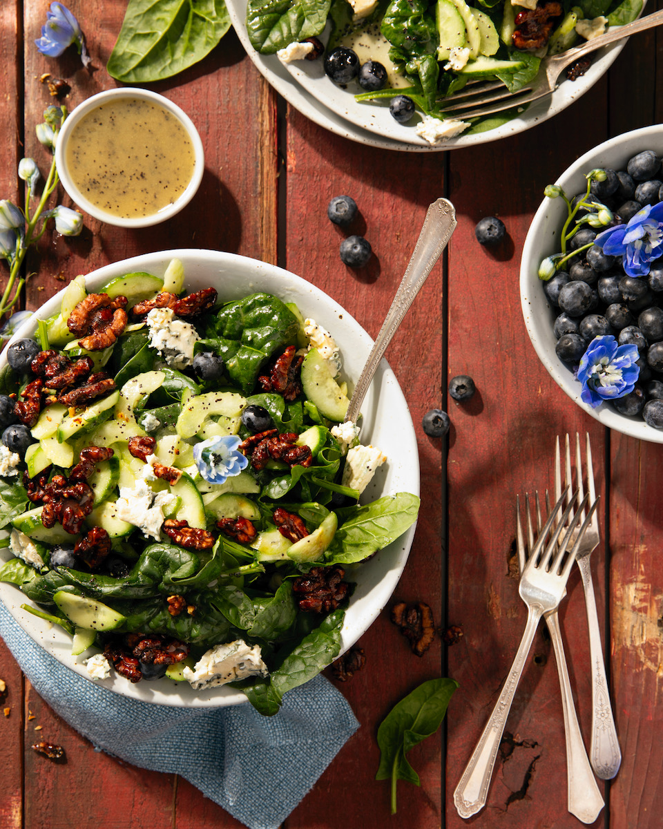 Summer Salad with Blueberries & Blue Cheese - Table Magazine