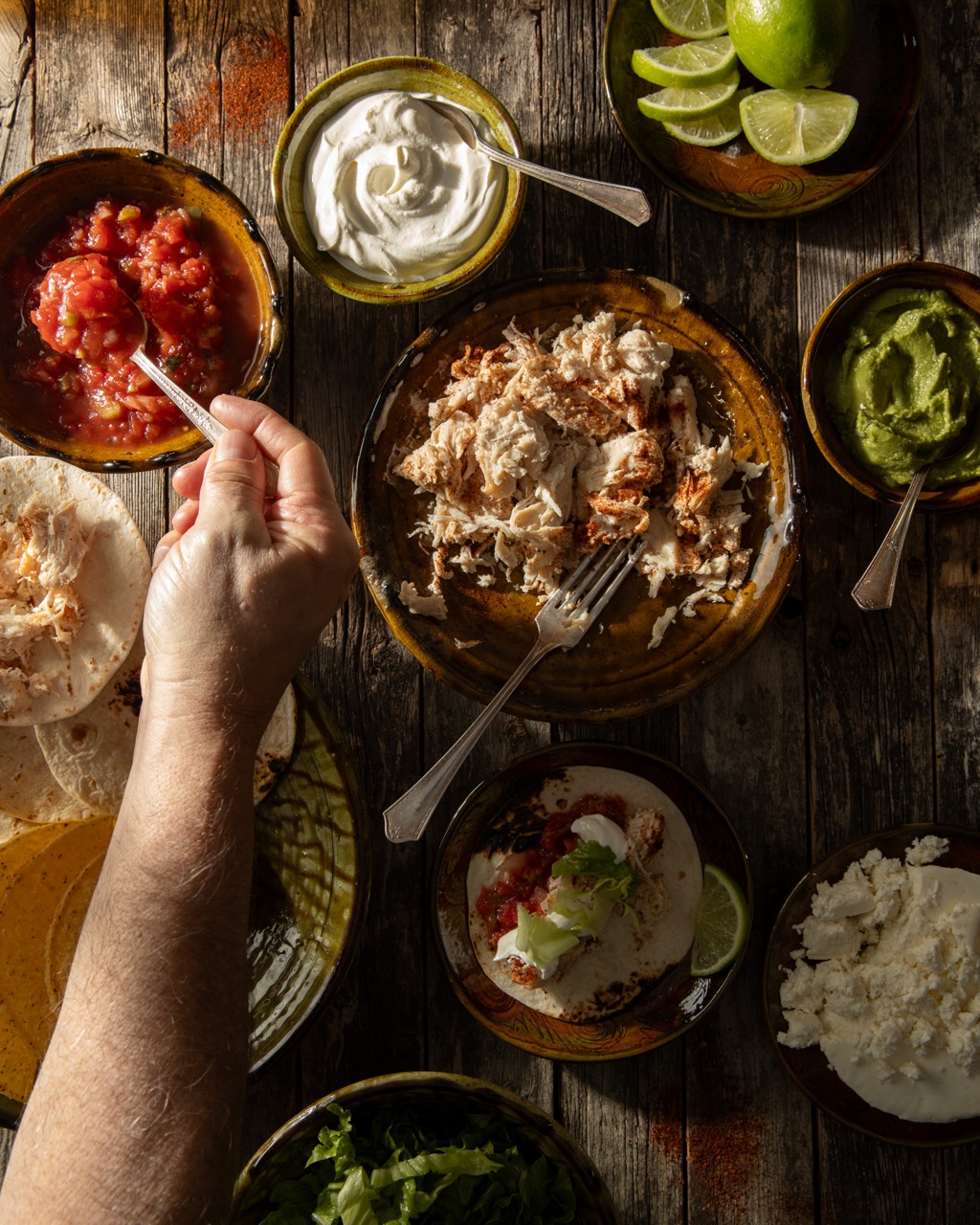 Leftover Rotisserie Chicken Taco Bar - Table Magazine